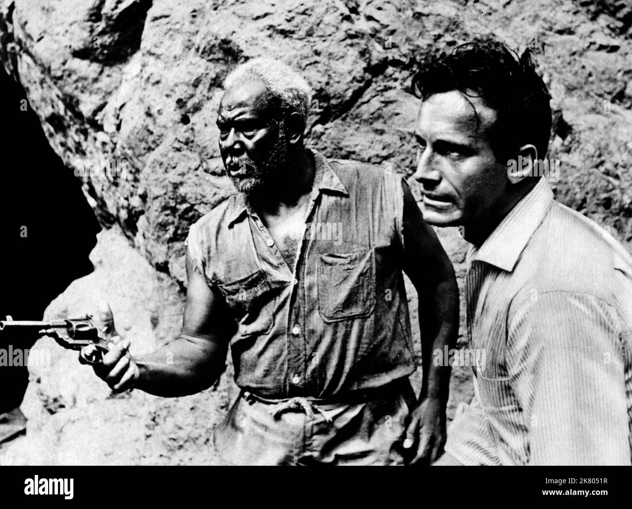 Rex Ingram & Helmut Dantine Film: Hell On Devil'S Island (1952 ...