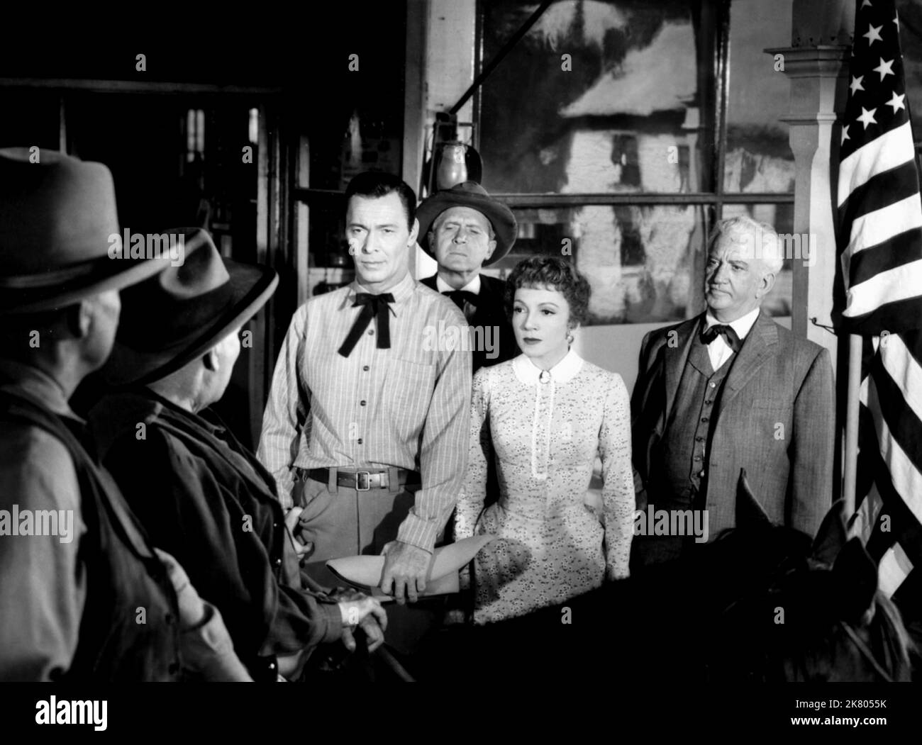 Barry Sullivan & Claudette Colbert Film Texas Lady (1950) Characters ...