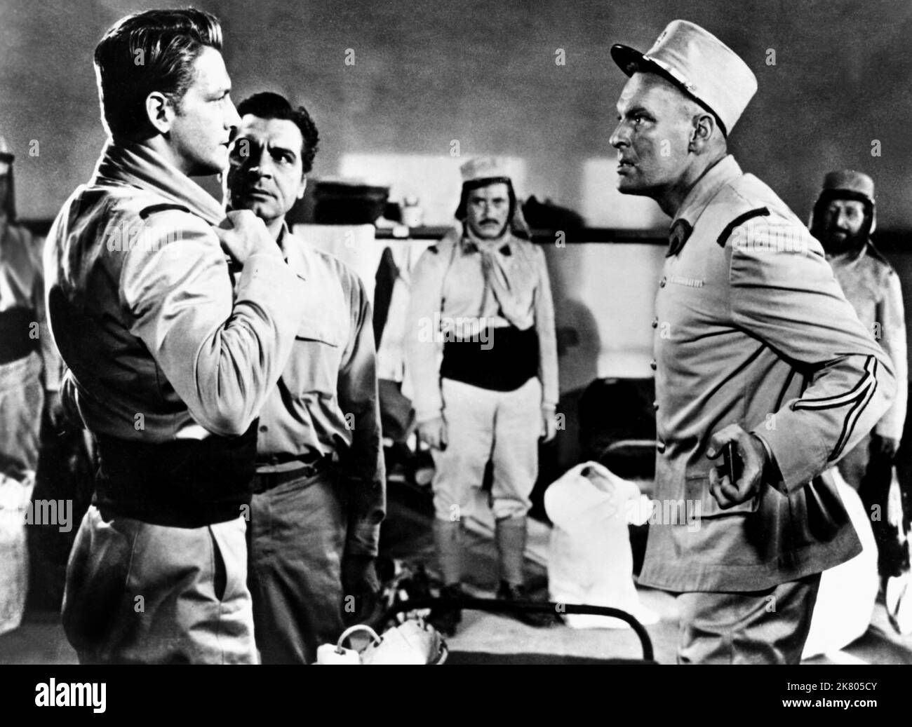 Carlos Thompson & Anthony Caruso Film Fort Algiers (1957) Characters ...