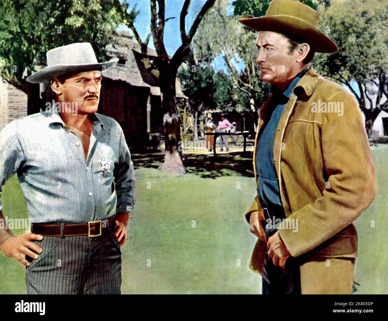 Herbert Rudley & Gregory Peck Film The Bravados (1958) Director: Henry ...