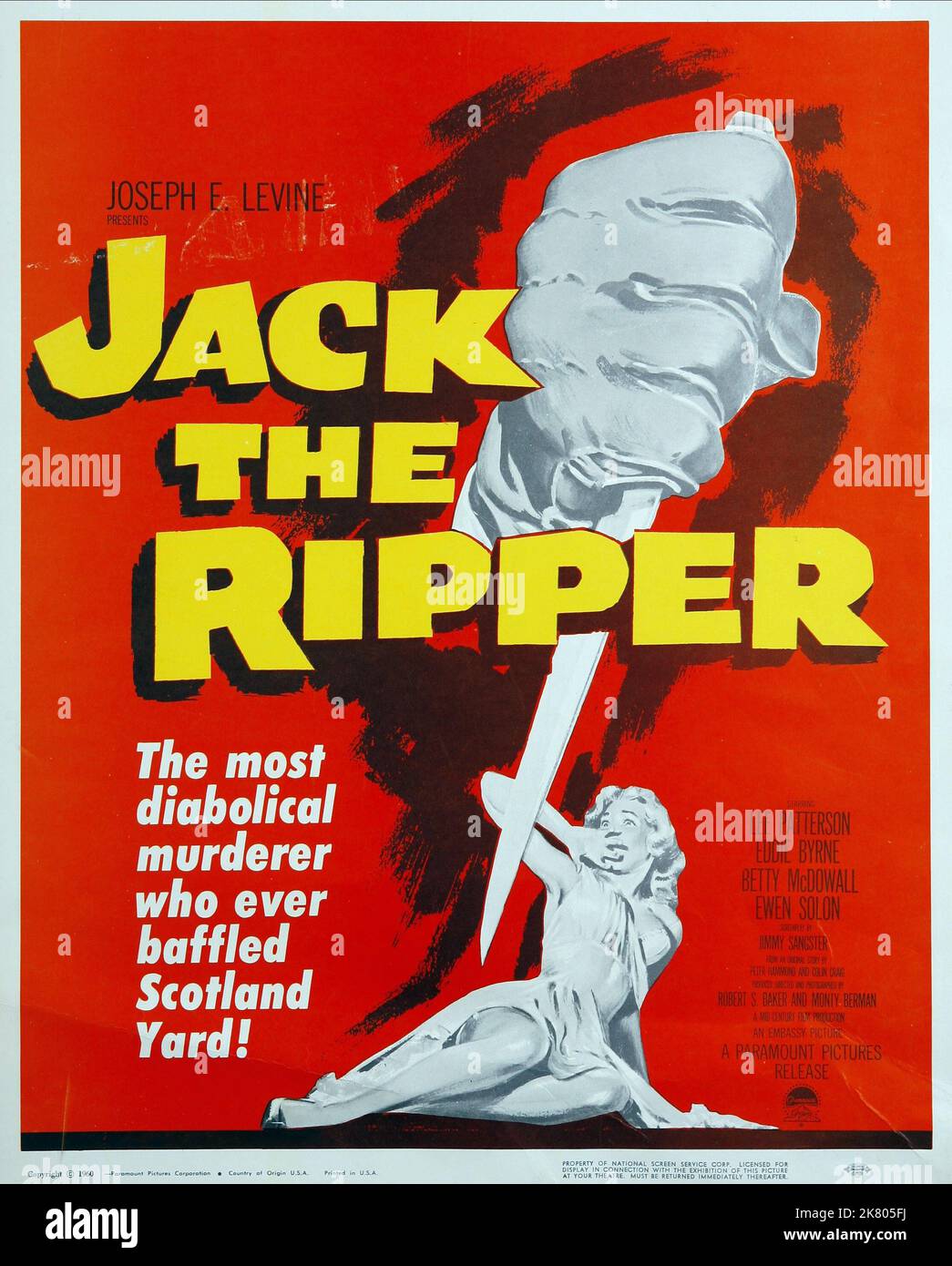 Film Poster Film: Jack The Ripper (1958) Director: Robert S. Baker ...