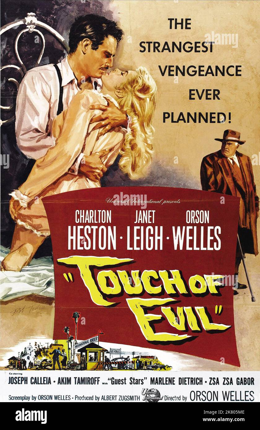 Janet Leigh & Charlton Heston Poster Film: Touch Of Evil (USA 1958 ...