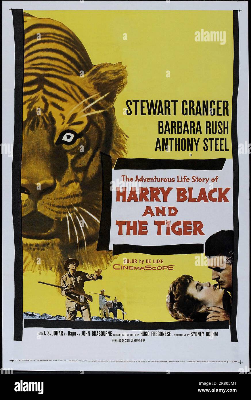 Barbara Rush & Stewart Granger Film Poster Film: Harry Black And The ...