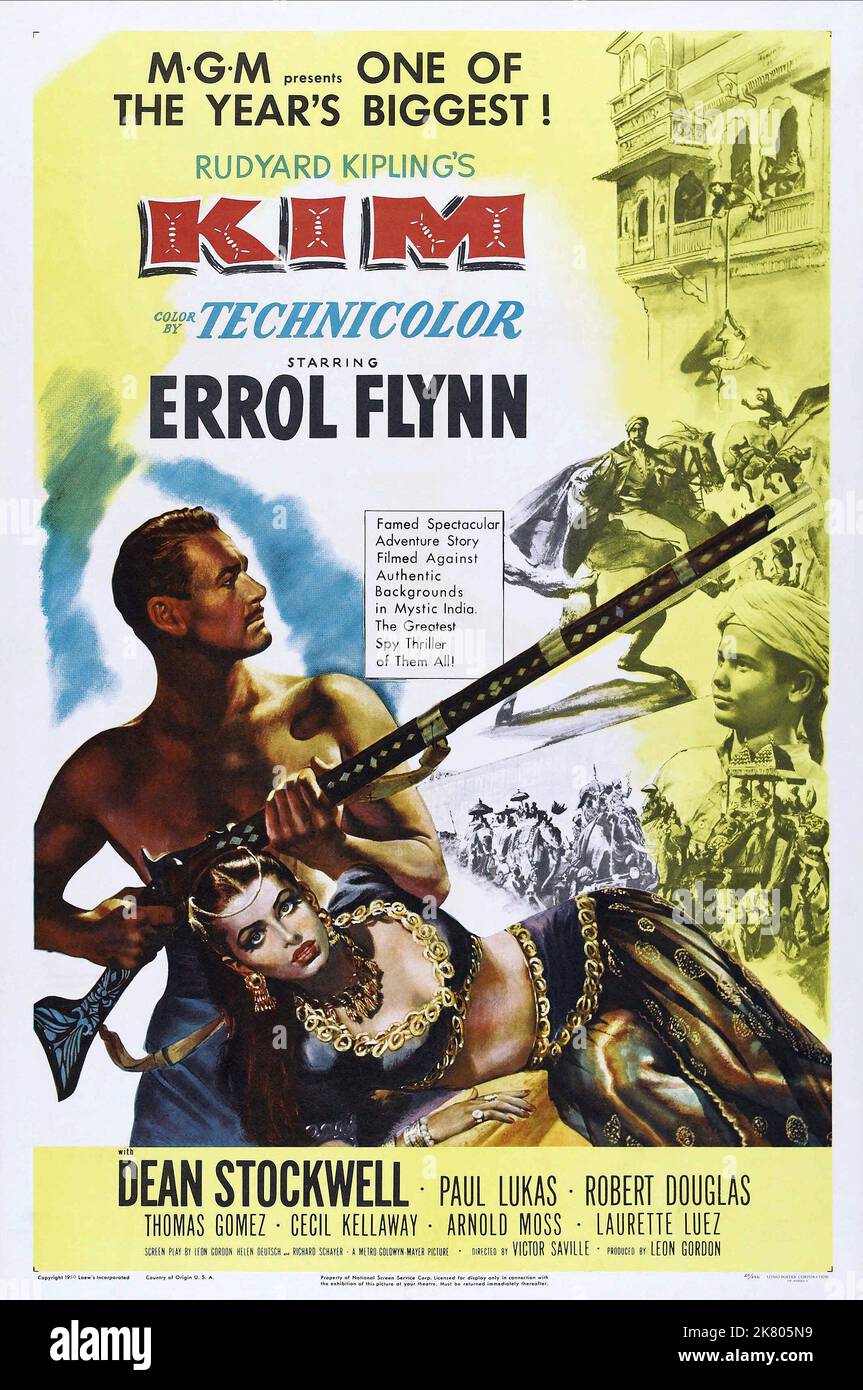 Film Poster Film Kim (1958) Director: Victor Saville 07 December 1950 ...