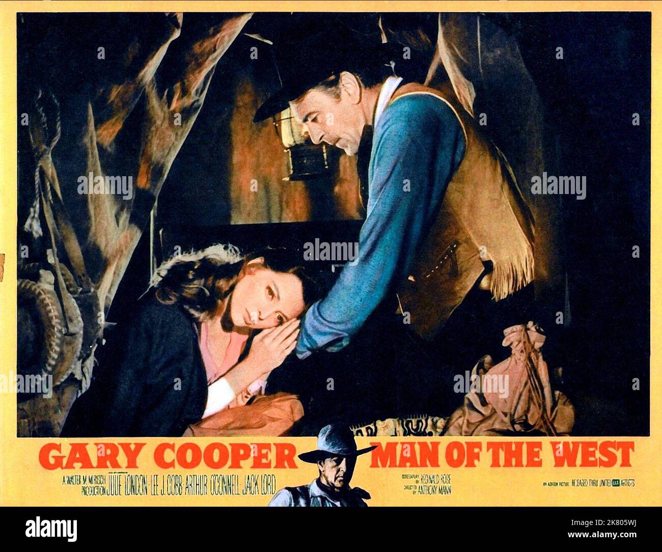 Julie London & Gary Cooper Poster Film Man Of The West (1958 ...