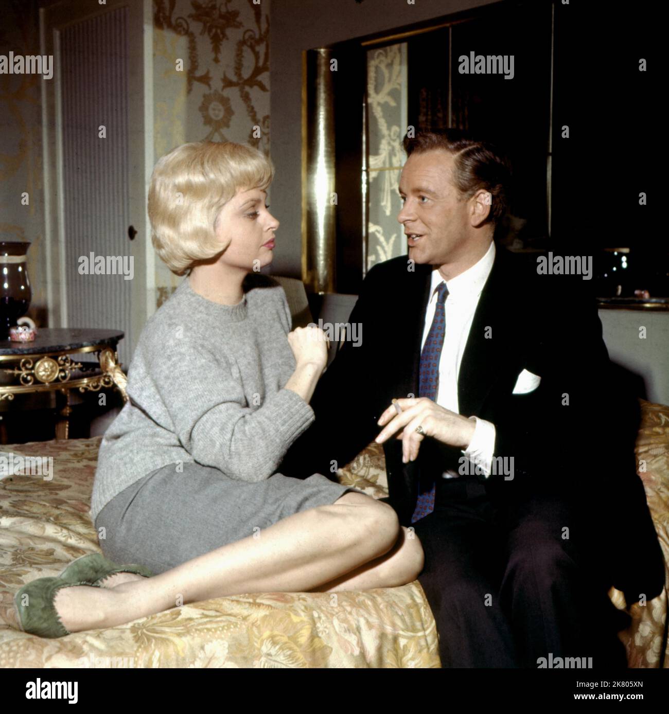 Nadja Tiller & Tony Britton Film: The Rough And The Smooth; Portrait Of ...