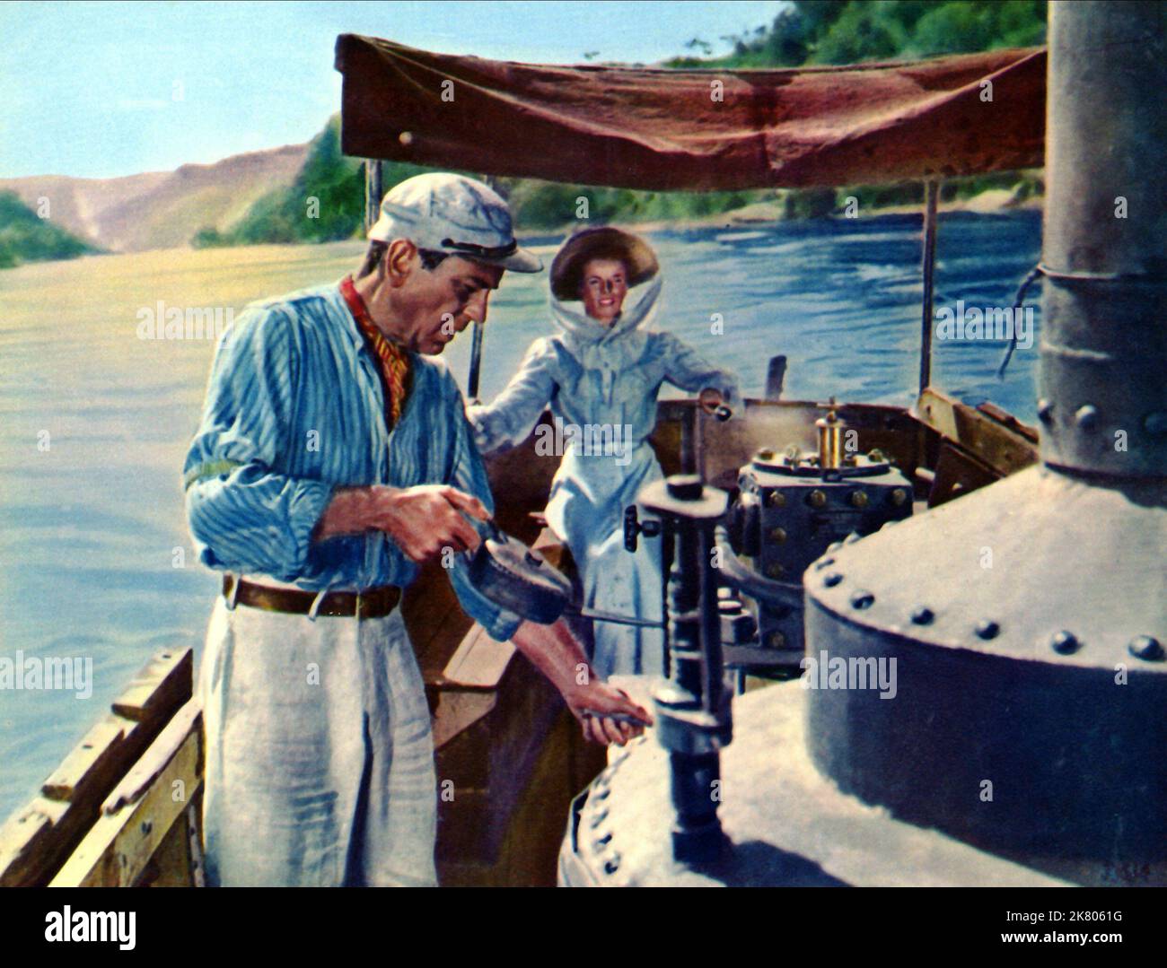 Humphrey Bogart & Katharine Hepburn Film: The African Queen (USA/UK ...