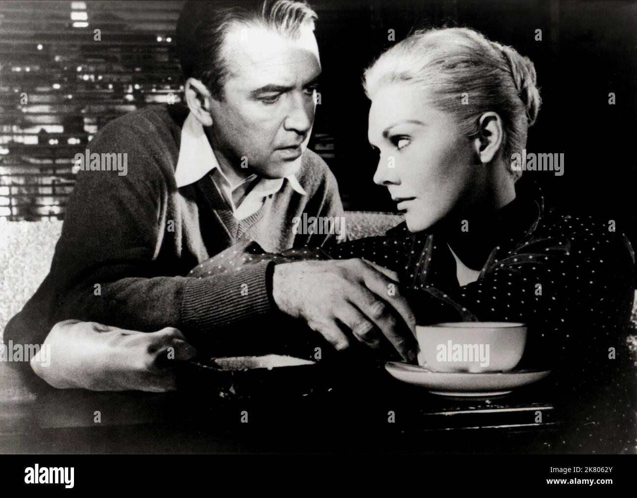 James Stewart And Kim Novak Film Vertigo Usa 1958 Characters Det