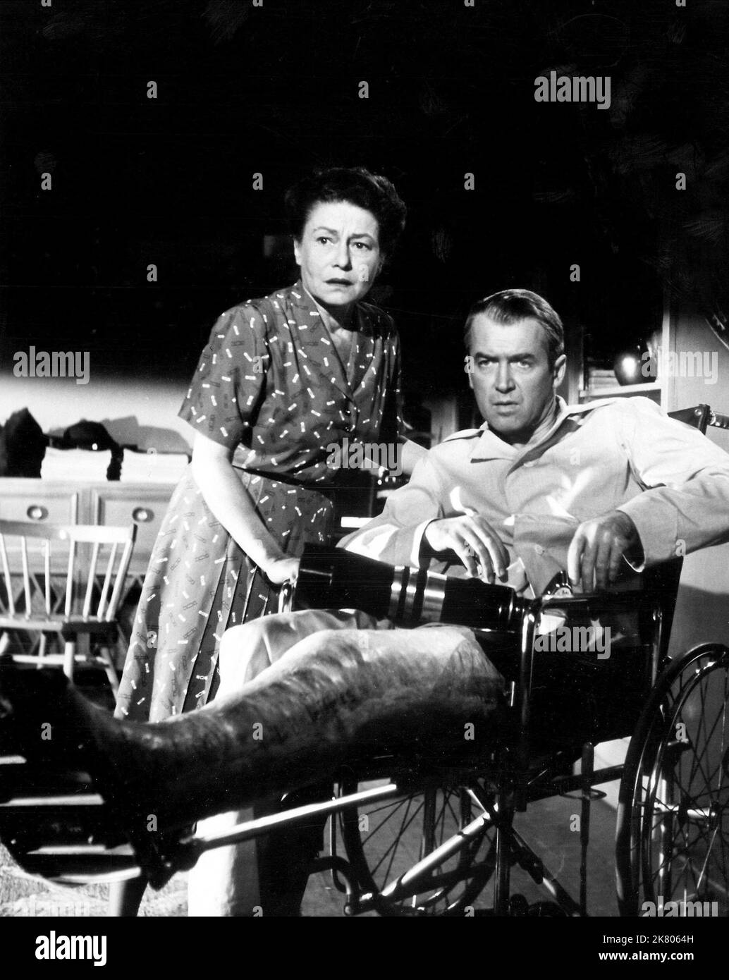 Thelma Ritter & James Stewart Film Rear Window (USA 1954) Characters ...