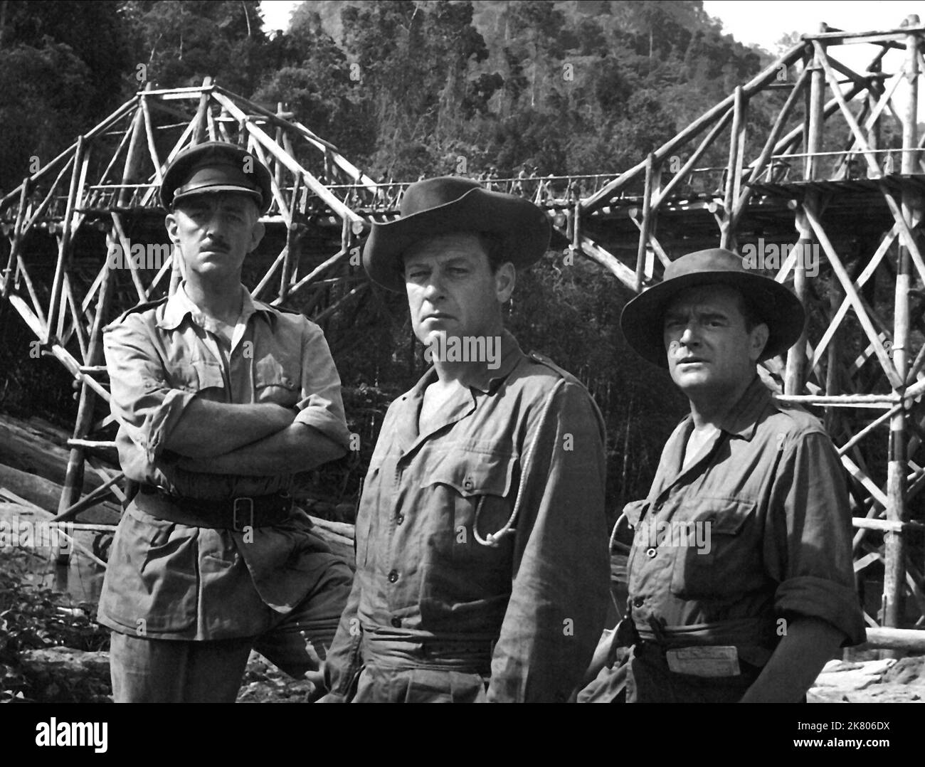 Alec Guinness, William Holden & Jack Hawkins Film: The Bridge On The ...
