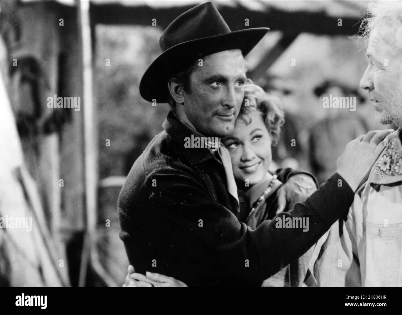 Kirk Douglas, Virginia Mayo & Walter Brennan Film: Along The Great ...