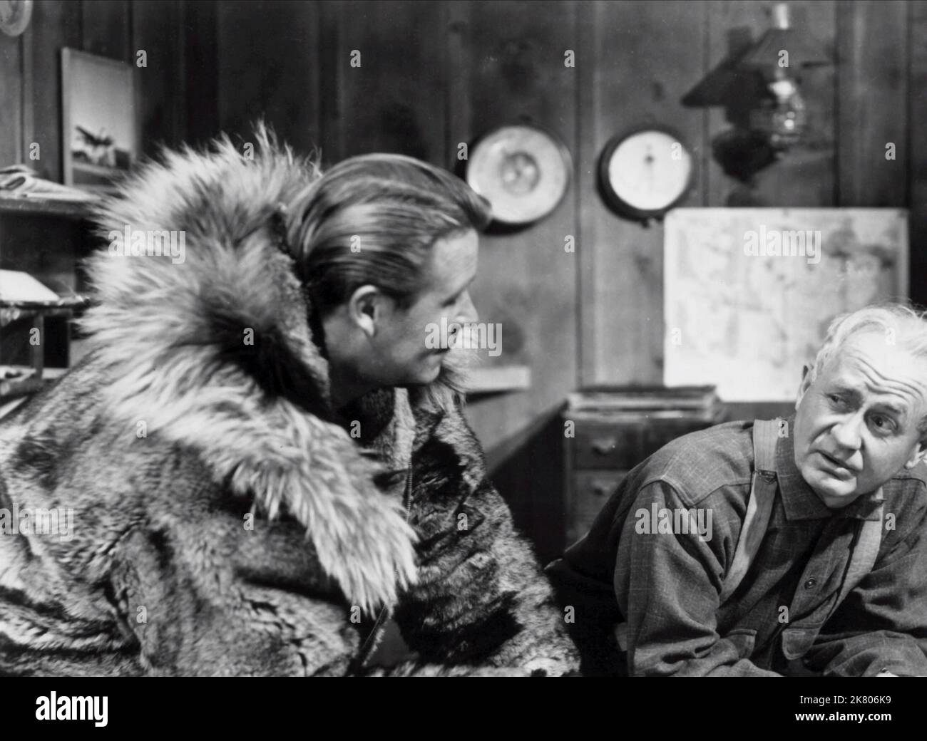 Wayne Morris & Alan Hale Jr. Film Arctic Flight (1952) Characters: Mike ...