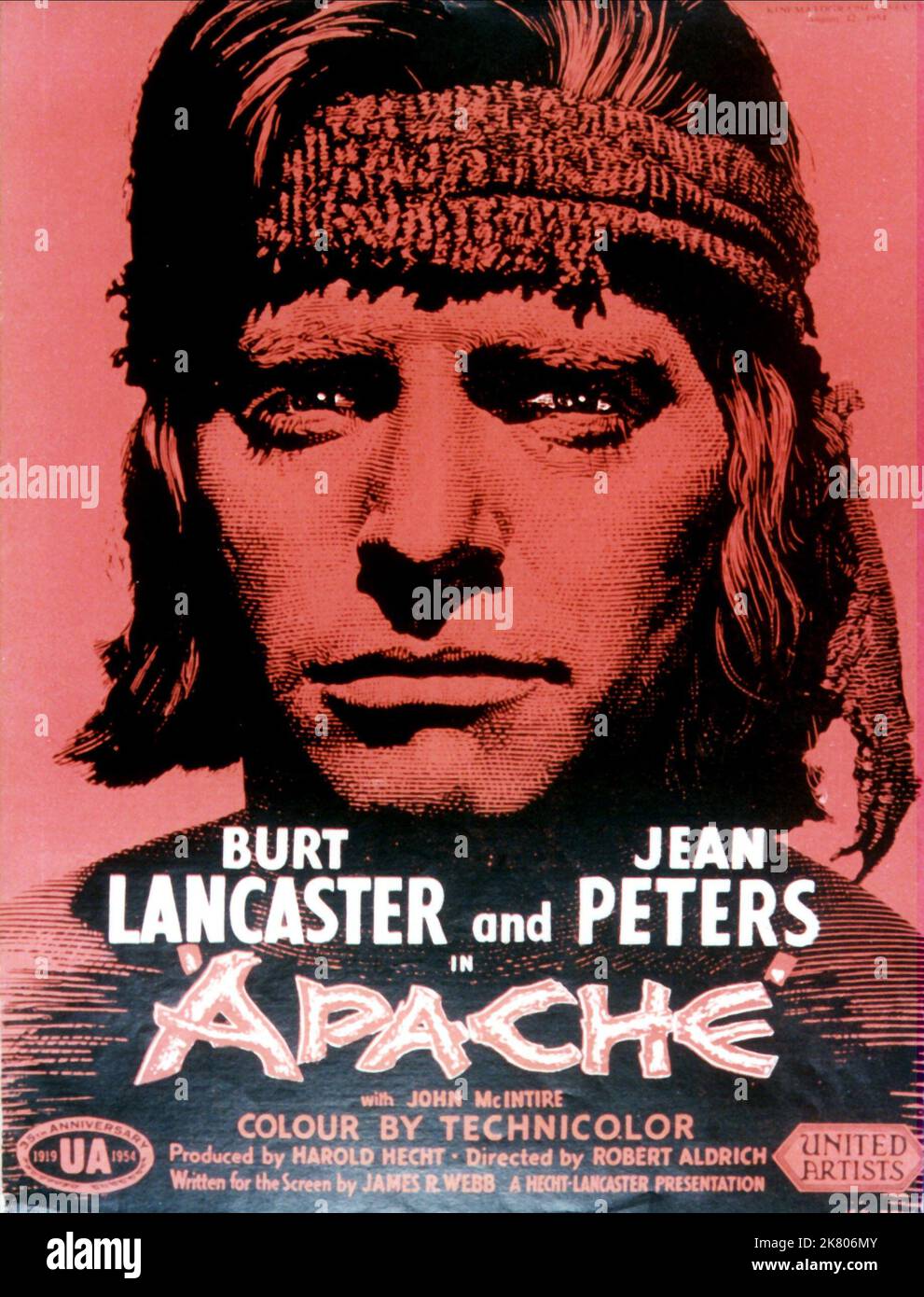 Burt Lancaster Poster Film: Apache (USA 1954) Characters: Massai ...