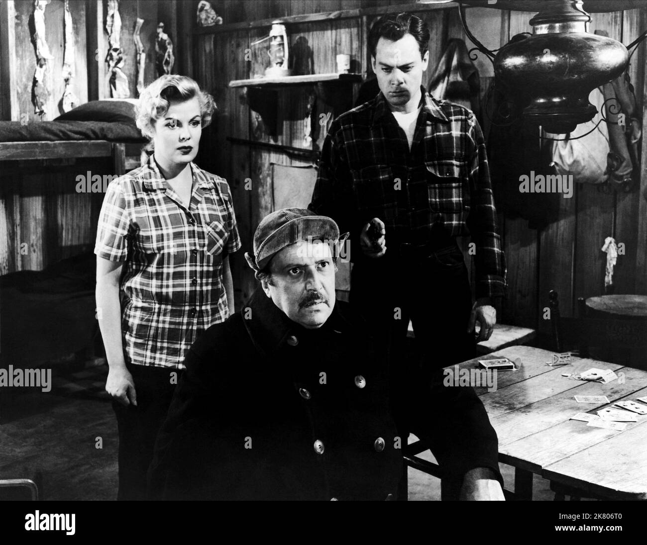 Cleo Moore, Hugo Haas & John Agar Film: Bait (1957) Characters: Peggy ...