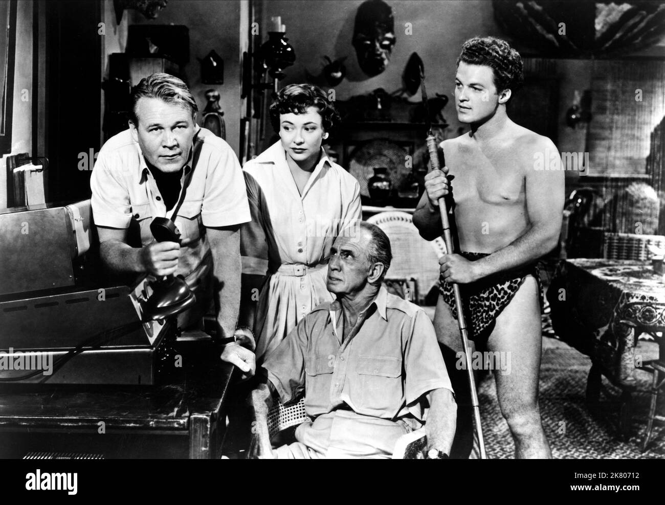 Wayne Morris, Nancy Hale & Johnny Sheffield Film: Lord Of The Jungle ...