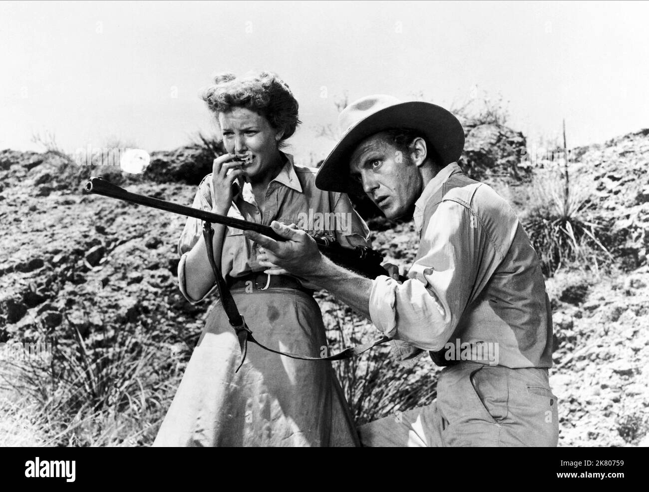 Barbara Britton & Robert Stack Film: Bwana Devil (USA 1952) Characters ...