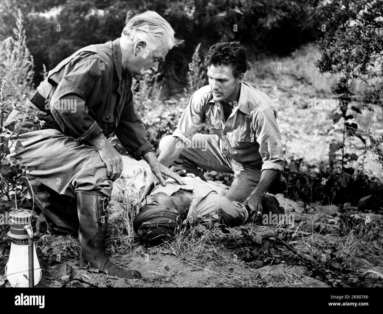 Nigel Bruce, Barbara Britton & Robert Stack Film: Bwana Devil (USA 1952 ...