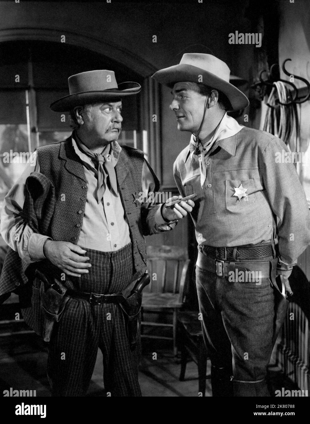 Alan Hale & Randolph Scott Film: Colt .45 (1950) Characters: Sheriff ...