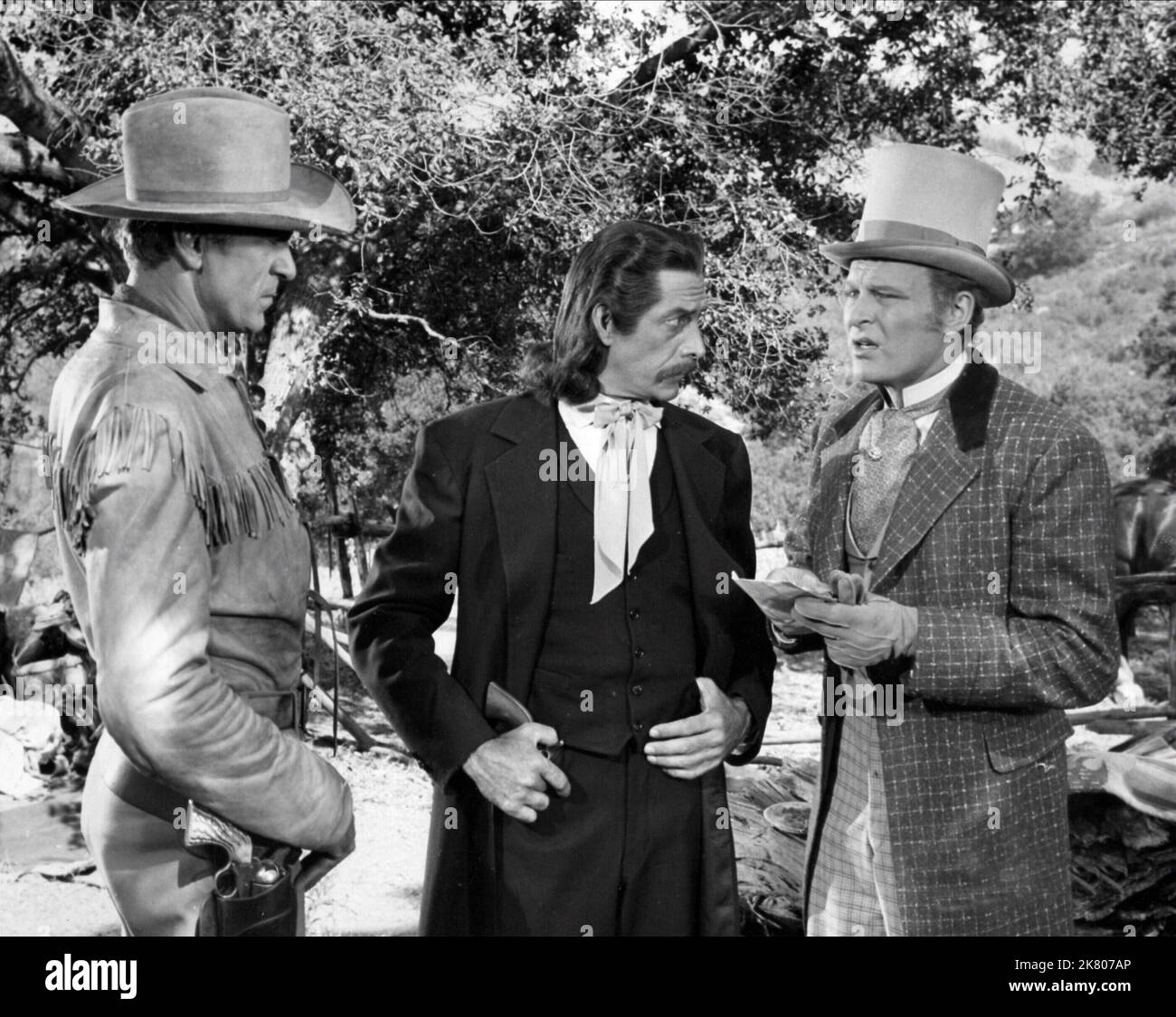 Gary Cooper, Reed Hadley & Leif Erickson Film: Dallas (USA 1950 ...