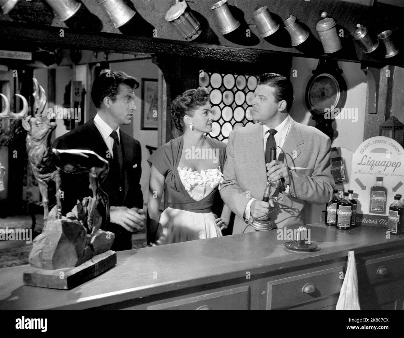 Fernando Lamas, Esther Williams & Jack Carson Film Dangerous When Wet ...