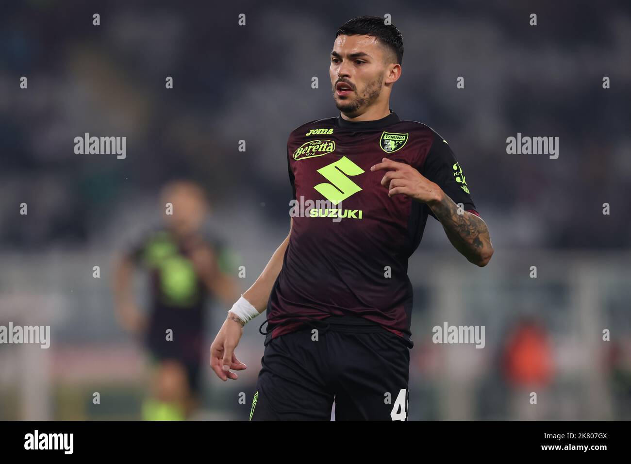 Turin, Italy, 18th October 2022. Nemanja Radonjic of Torino FC reacts ...