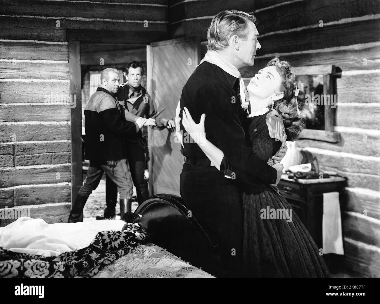 Randolph Scott & Donna Reed Film: Hangman'S Knot (1952) Characters ...