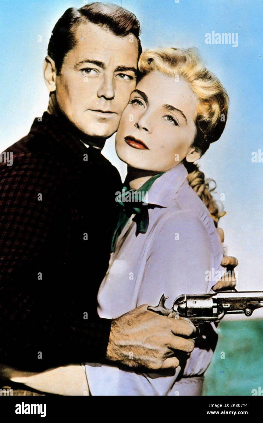 Alan Ladd & Lizabeth Scott Film Red Mountain (1958) Characters: Capt ...