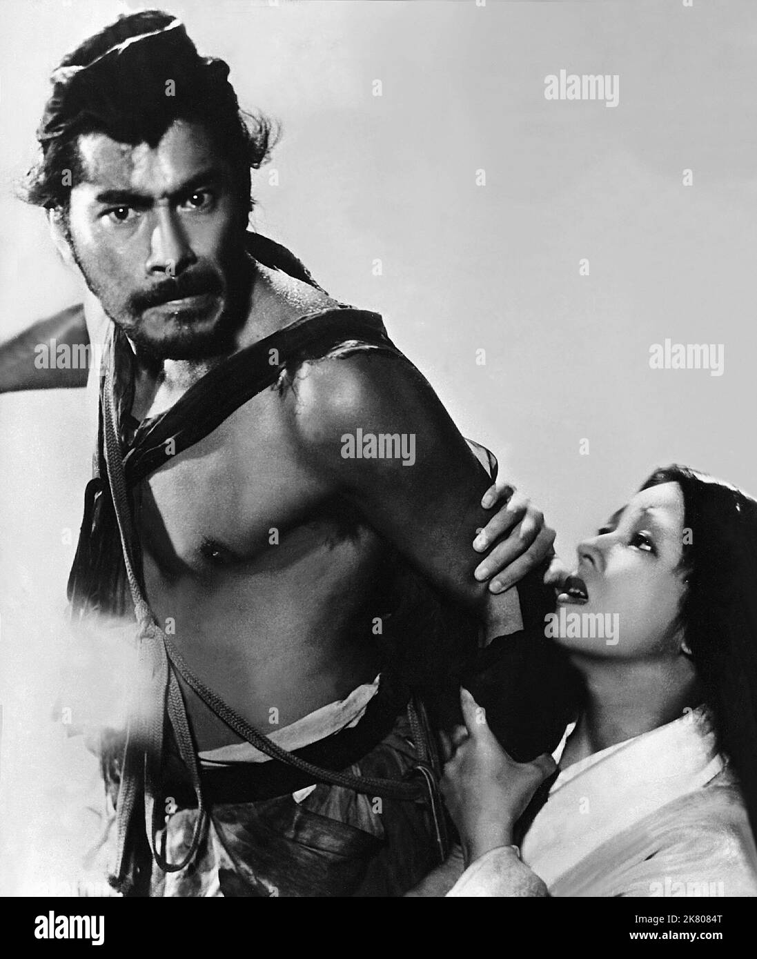 Toshiro Mifune & Machiko Kyo Film Rashomon, In The Woods (1957 ...