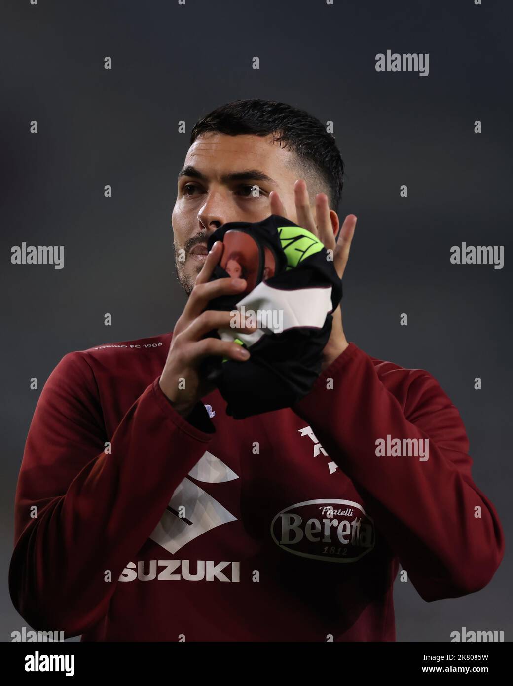 Turin, Italy, 18th October 2022. Nemanja Radonjic of Torino FC applauds ...