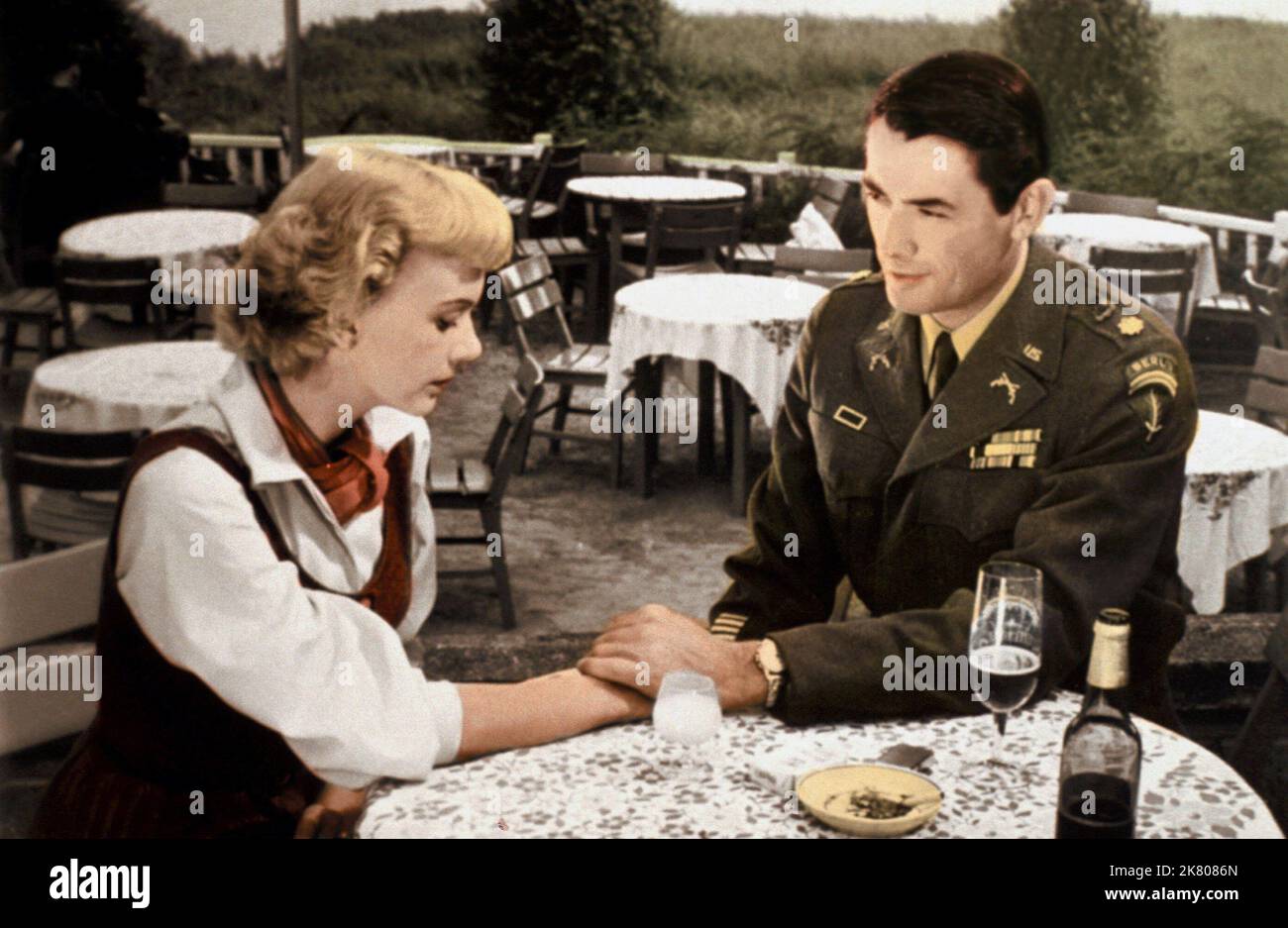 Anita Bjork & Gregory Peck Film Night People (1954) Characters: & Col ...