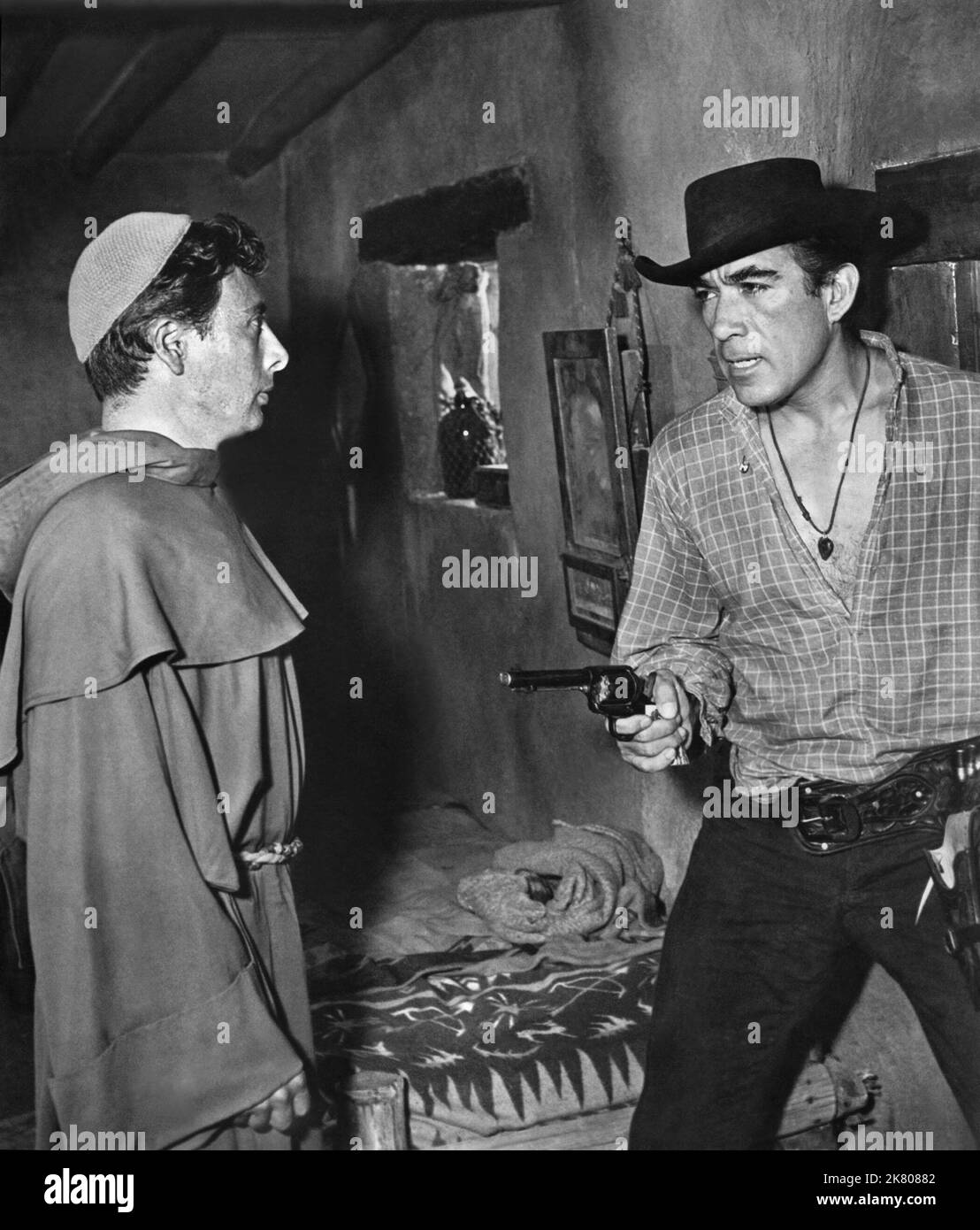Victor Millan & Anthony Quinn Film The Ride Back (1958) Characters ...