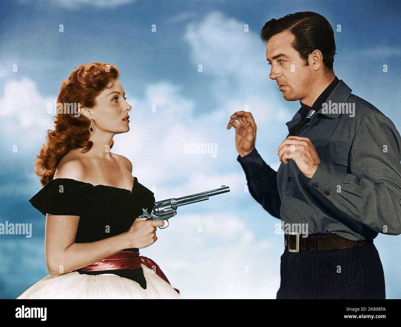 Rhonda Fleming & John Payne Film: The Eagle And The Hawk (USA 1950 ...