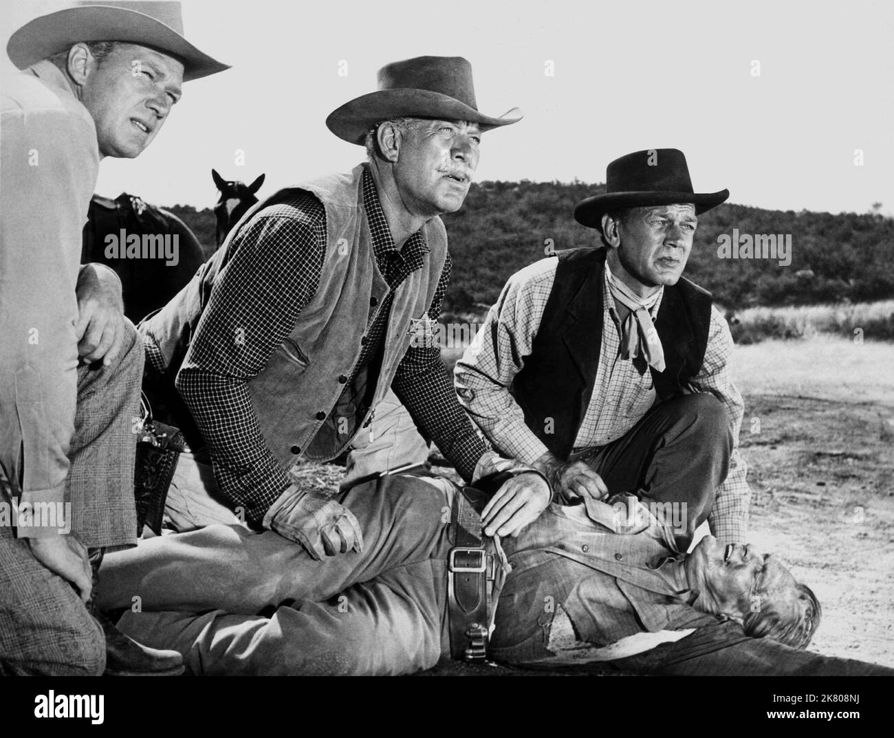 Ward Bond & Joseph Cotten Film The Halliday Brand (1957) Characters ...