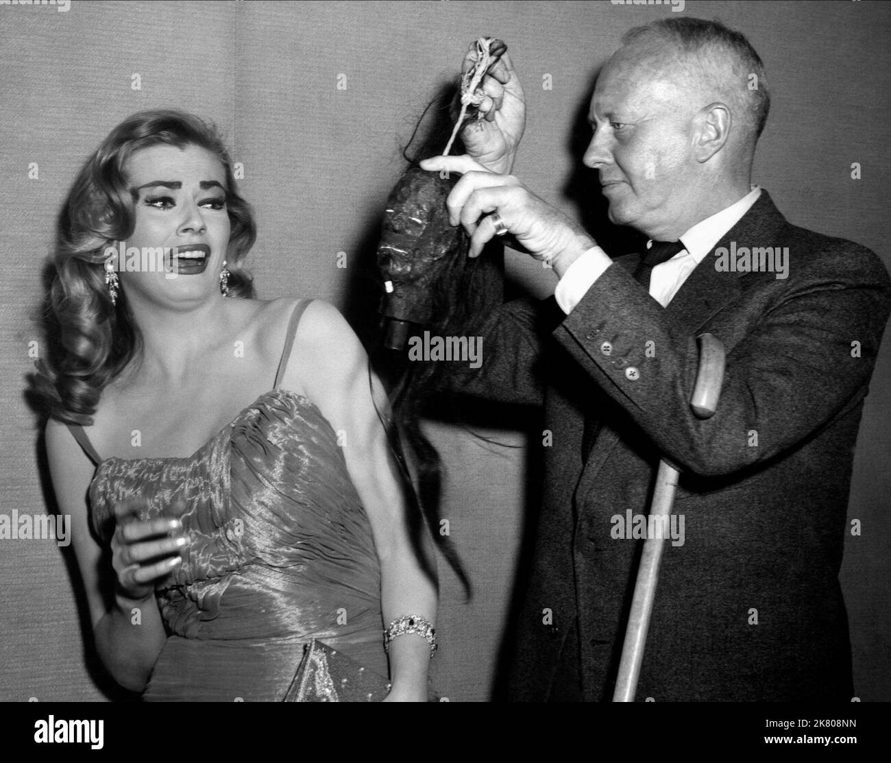 Anita Ekberg & John Farrow Film: Back From Eternity (USA 1956) Characters: Rena & Director: John ...