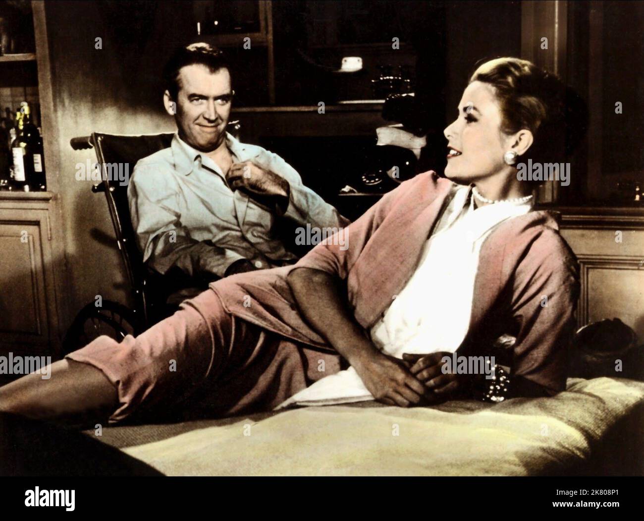 James Stewart & Grace Kelly Film Rear Window (USA 1954) Characters: L ...