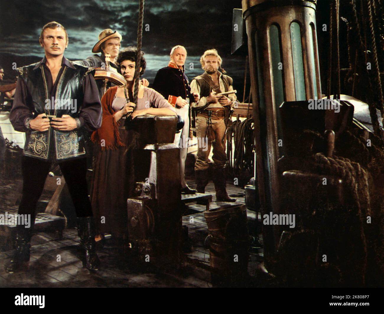 Yul Brynner & Claire Bloom Film The Buccaneer (1956) Characters: Jean ...