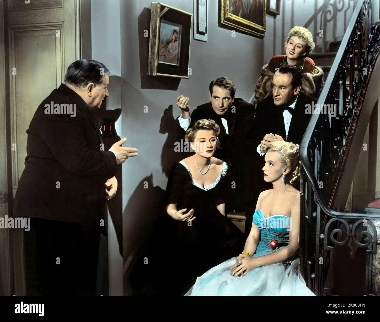 Anne Baxter, Gary Merril, Celeste Holm, George Sanders & Marilyn Monroe ...