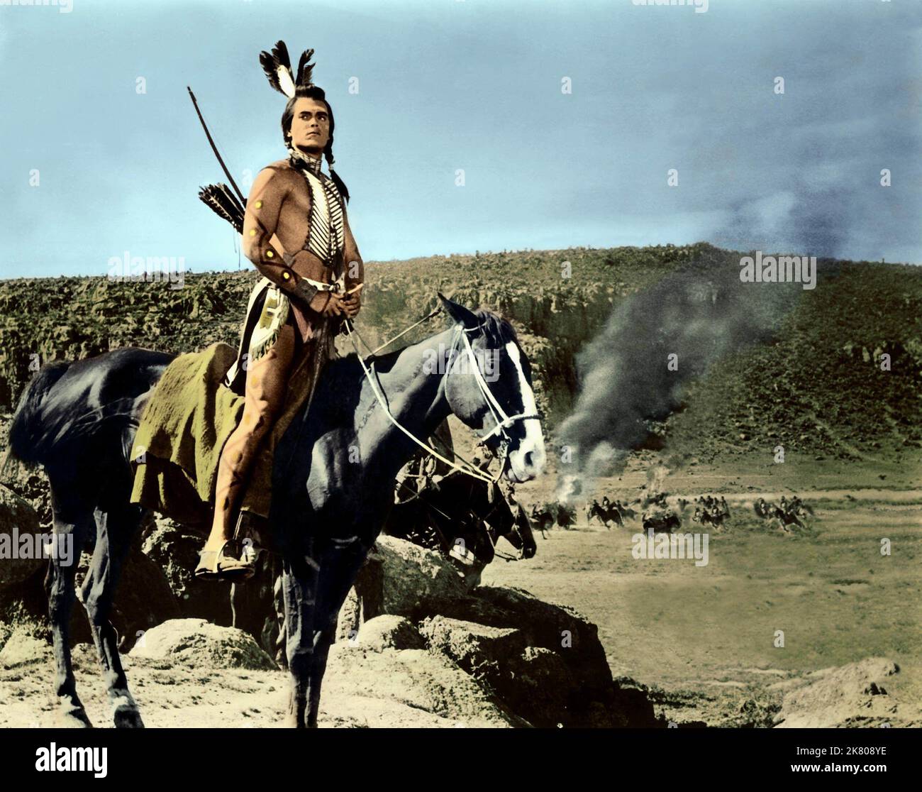 Jeffrey Hunter Film: White Feather (USA 1955) Characters: Little Dog ...