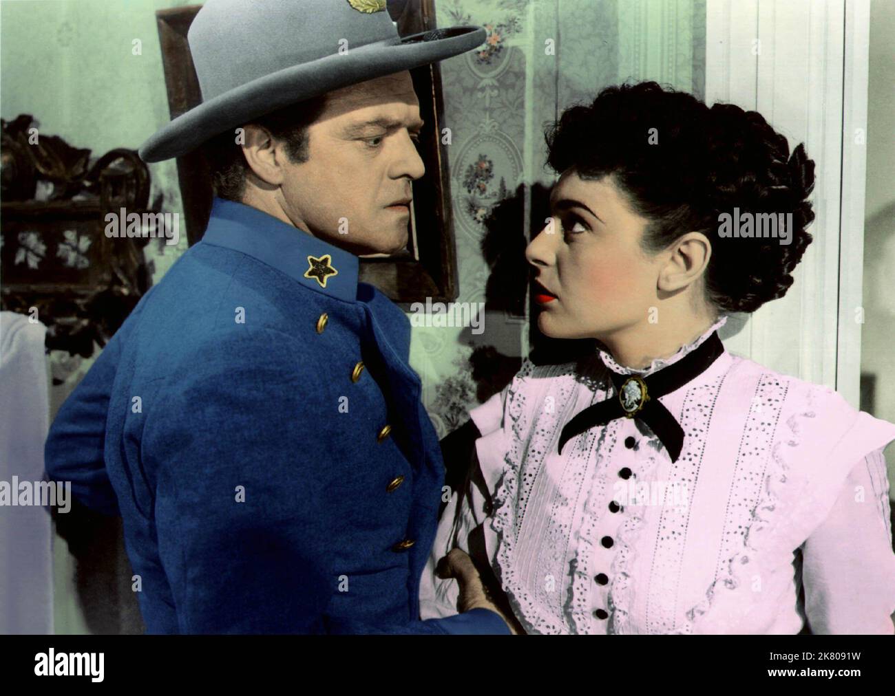 Van Heflin & Anne Bancroft Film The Raid (1959) Characters: Maj. Neal ...