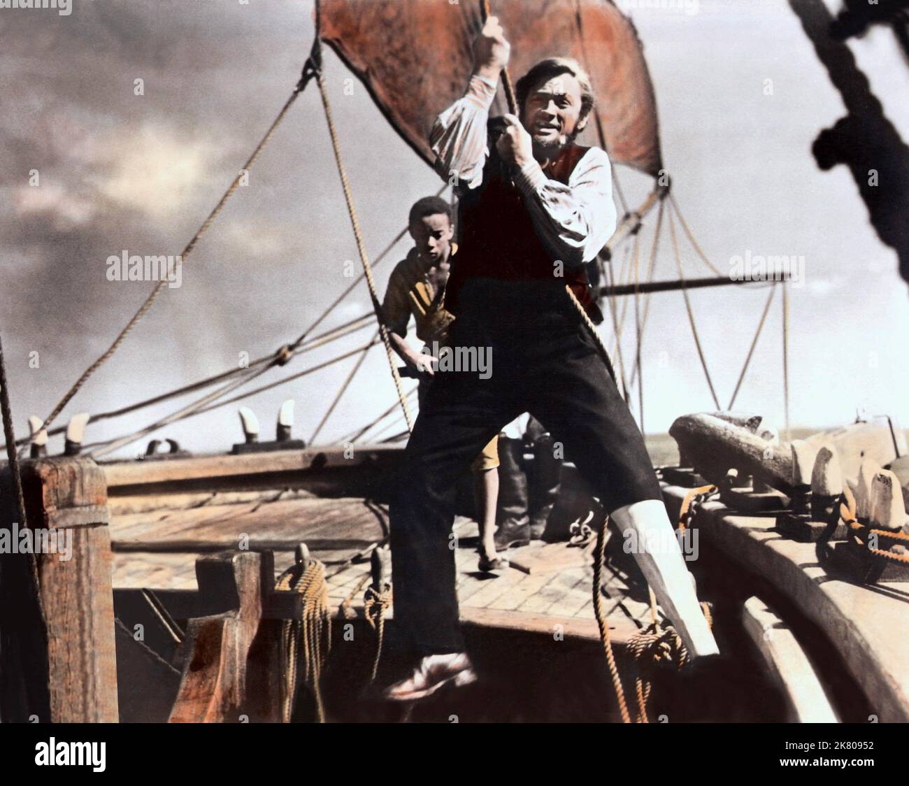 Gregory Peck Film: Moby Dick (USA 1956) Characters: Captain Ahab ...