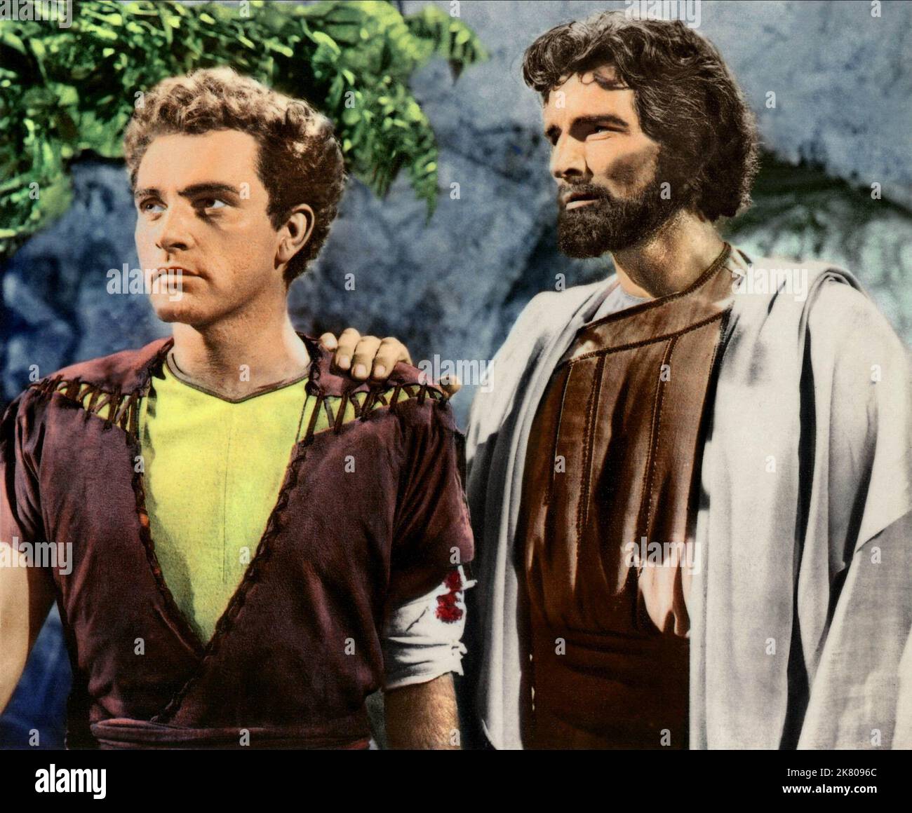 Richard Burton, Michael Rennie Film The Robe (USA 1953) Characters ...
