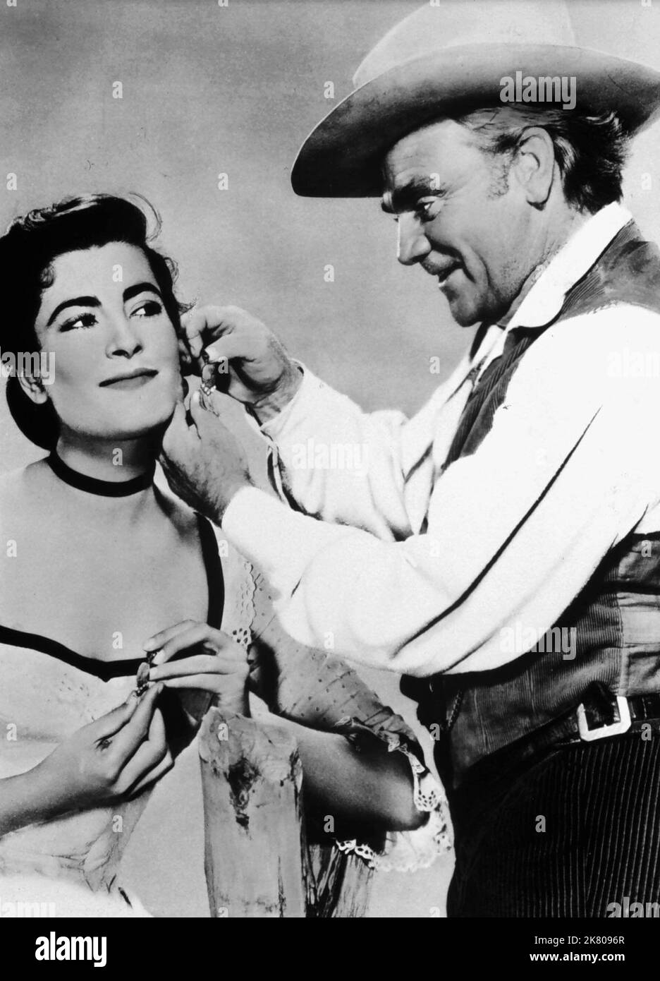 Iren Papas & James Cagney Film Tribute To A Bad Man (1955) Characters ...