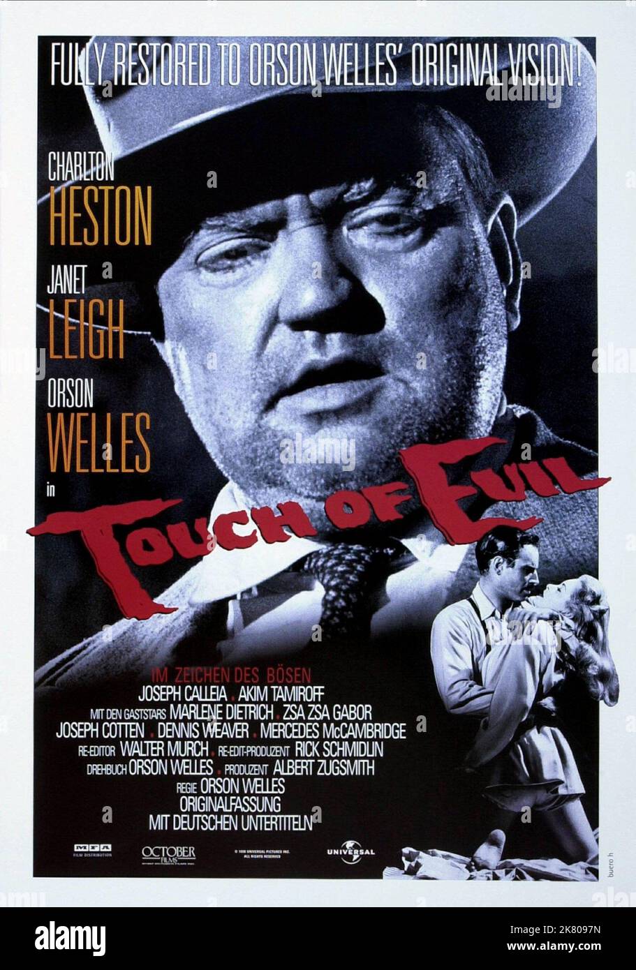 Orson Welles & Film Poster Film Touch Of Evil (USA 1958) Characters ...