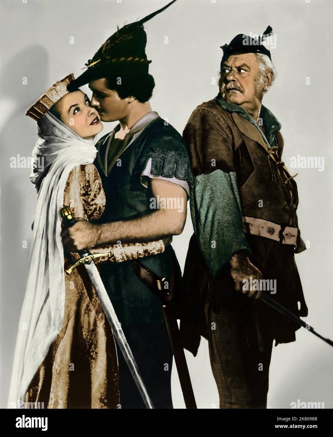 Diana Lynn, John Derek, Alan Hale Film: Rogues Of Sherwood Forest (1953) Characters: Lady ...