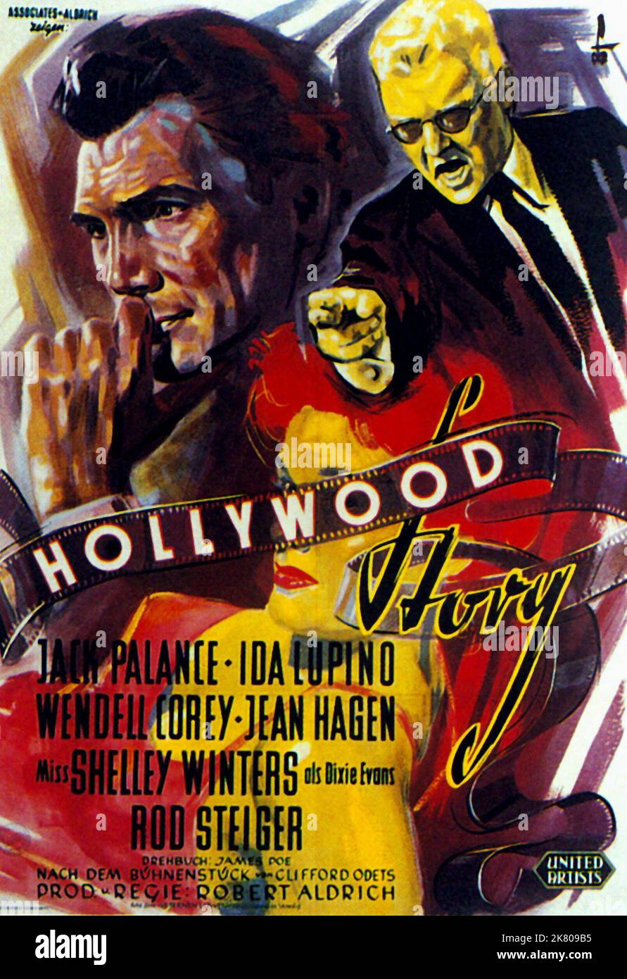 Jack Palance & Rod Steiger Film: The Big Knife: Hollywood Story (1958 ...