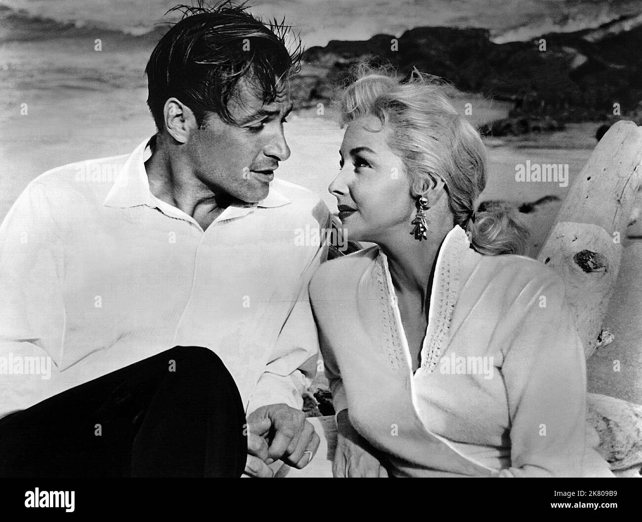 Lex Barker & Mari Blanchard Film Jungle Heat (1956) Characters: Dr. Jim ...