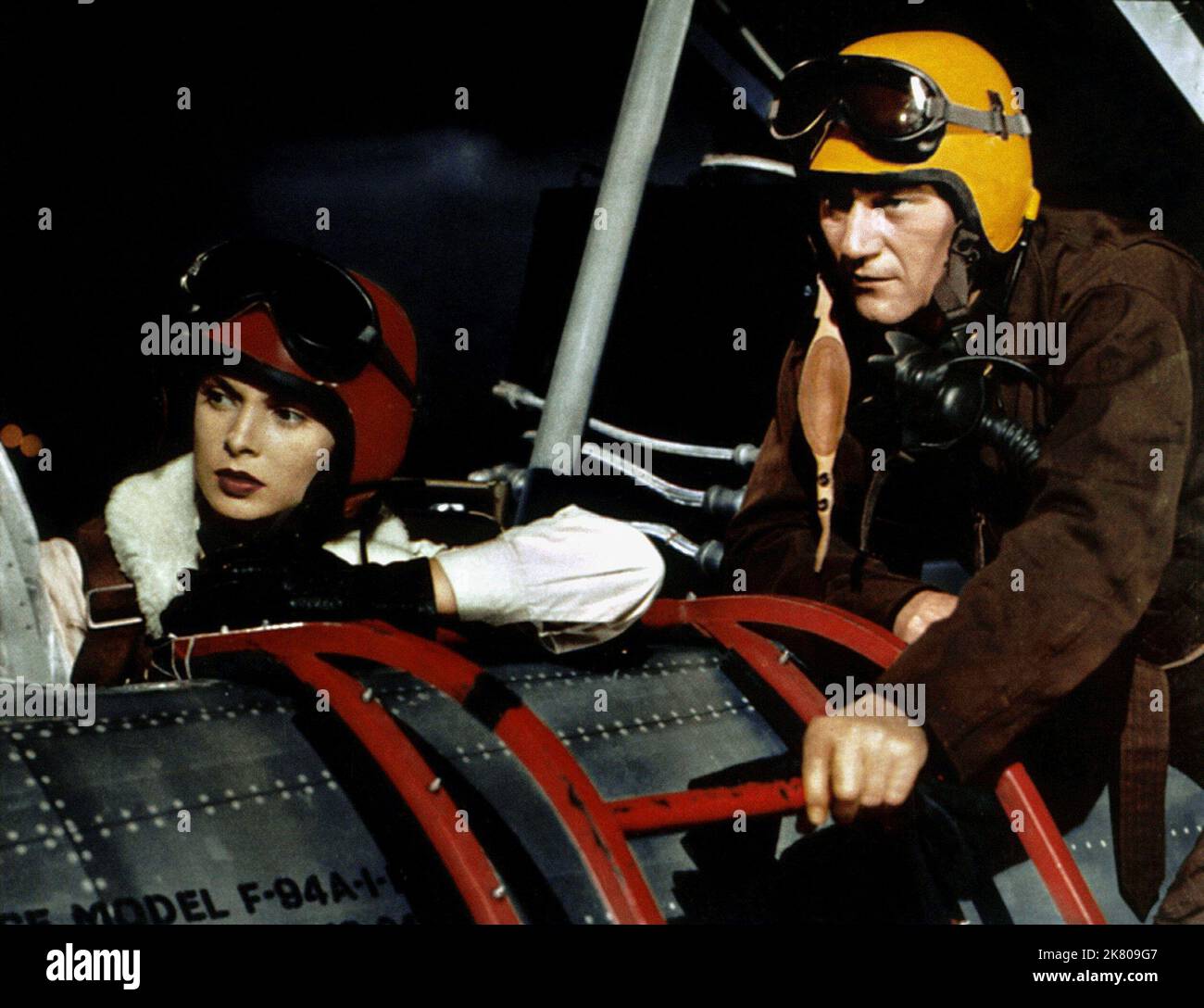 Janet Leigh & John Wayne Film Jet Pilot (1957) Characters: Lt. Anna Marladovna Shannon / Olga ...