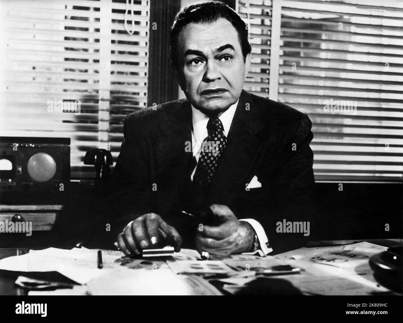 Edward G. Robinson Film A Bullet For Joey (1954) Characters: Insp ...