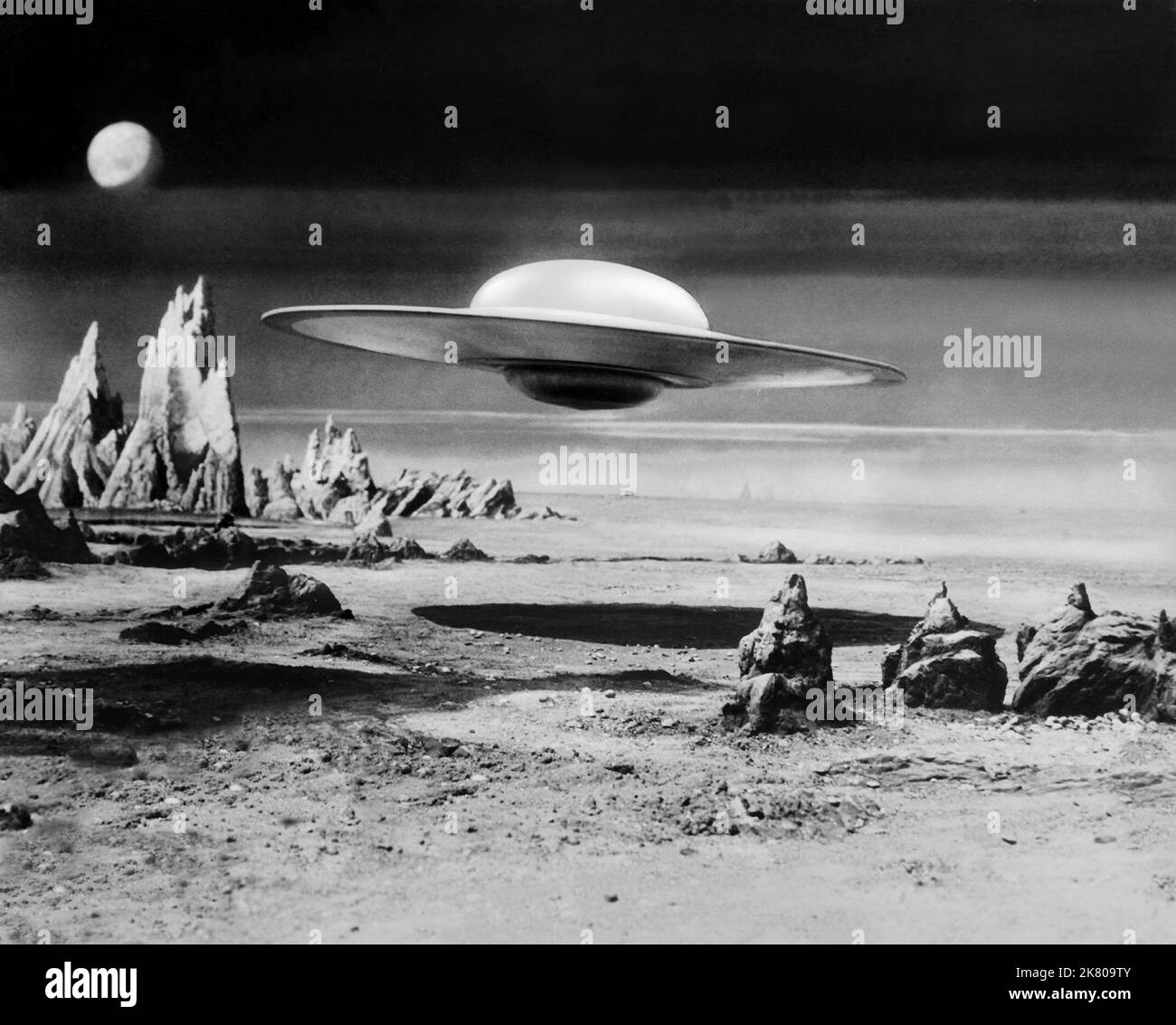 Spaceship Scene Film Forbidden Planet (USA 1956) Director: Fred M ...