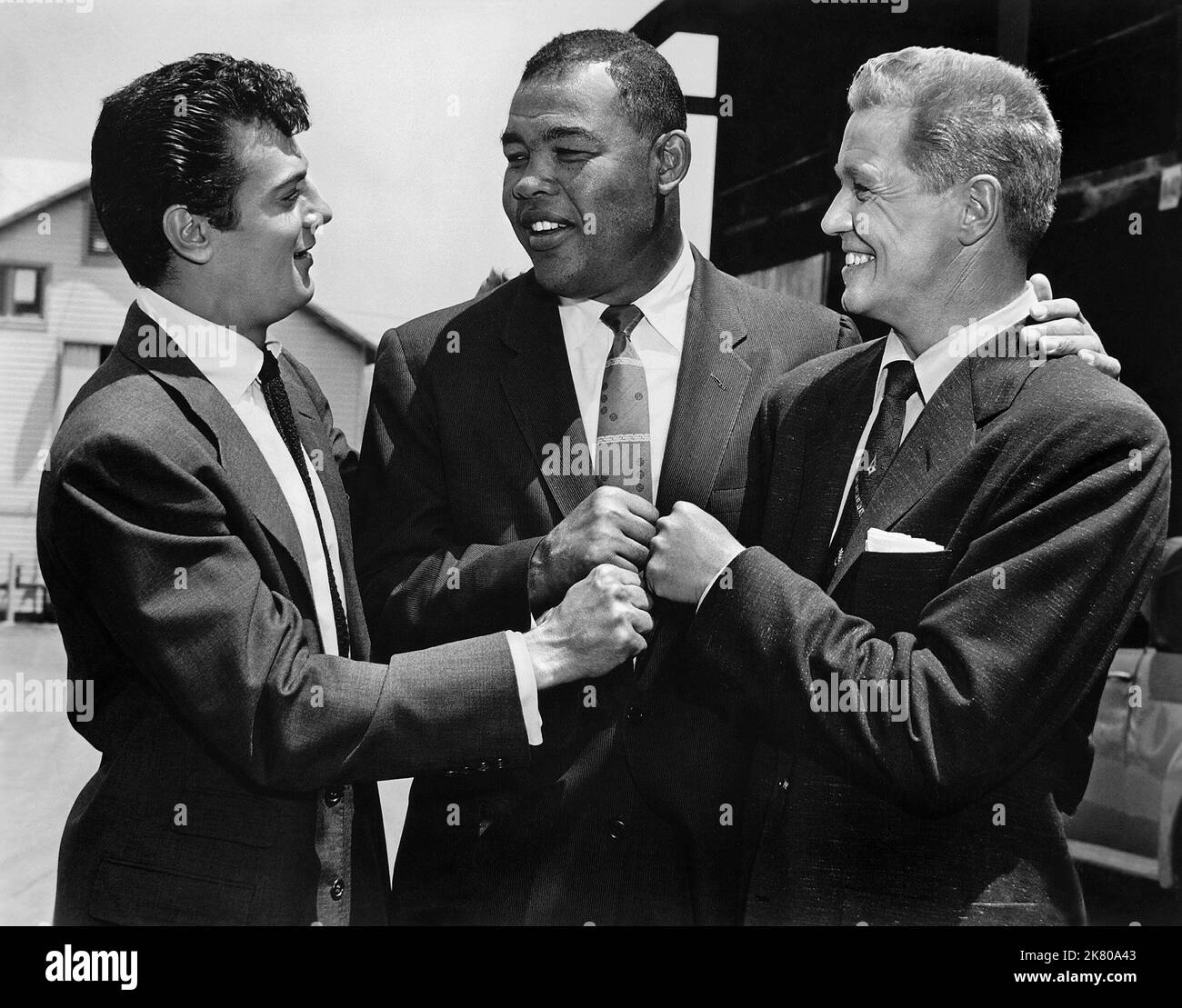 Tony Curtis, Joe Louis & John Daheim Film: The Square Jungle (1957) Characters: Eddie Quaid ...